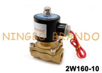China DC24V AC110V AC220V UW-15 2W160-15 1/2 Inch NC Brass Solenoid Valve for sale