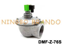 China DMF-Z-76S 3 Inch Right Angle Diaphragm Valve AC220V DC24V for sale