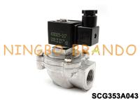 China SCG353A043 3/4'' Right Angle Diaphragm Valve DC 24V AC 220V for sale