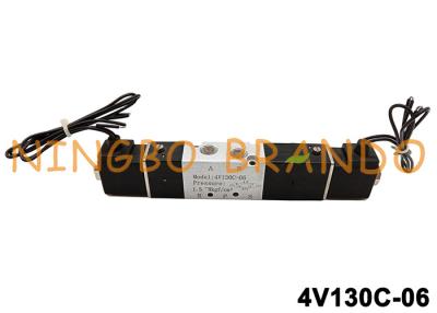China 4V130C-06 Airtac 1/8'' Pneumatic Solenoid Valve 5/3 Way 24V 220V for sale