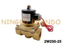 China 2W250-25 2W Series 1 Inch Electric Solenoid Valve Brass Material for sale
