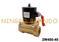 China Direct Acting Diaphragm Brass Water Solenoid Valve 2W400-40 1.5'' for sale