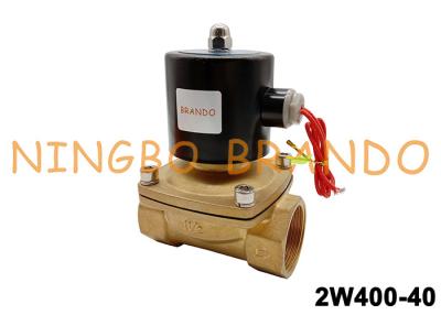China Direct Acting Diaphragm Brass Water Solenoid Valve 2W400-40 1.5'' for sale