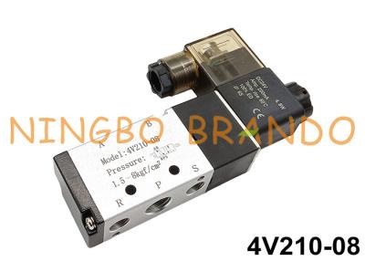 China 4V200 Series Single Solenoid Air Control Valve 4V210-08 1/4'' for sale