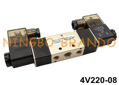 China 4V220-08 Airtac Type Air Pneumatic Solenoid Valve Double Coil for sale
