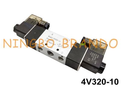 China 4V320-10 3/8'' Pneumatic Solenoid Valve 5/2 Way 24VDC 220VAC for sale