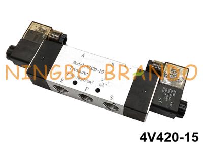 China 4V420-15 Double Solenoid Pneumatic Air Valve 1/2