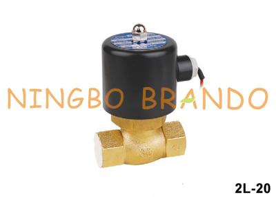 China 2L-20 US-20 3/4'' Brass Steam Solenoid Valve 12V 24V 110V 220V for sale