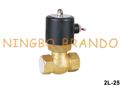 China 2L-25 US-25 1'' DN25 Brass Solenoid Valve For Steam 24V 220V for sale