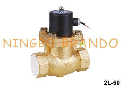 China 2L-50 2'' DN50 Steam Solenoid Valve PTFE Seal Brass Body 220VAC for sale