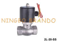 China 2L-20 3/4'' Stainless Steel Solenoid Valve For Steam 24VDC 220VAC for sale