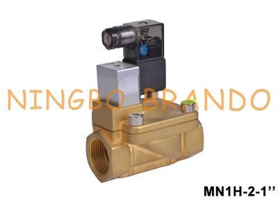 China MN1H-2-1-MS 161732 Brass Solenoid Valve Festo Type 1'' 24VDC for sale