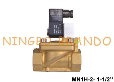 China MN1H-2-1 1/2-MS 161734 Brass Solenoid Valve Festo Type 1-1/2'' 220VAC for sale