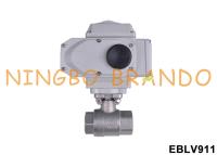 China Stainless Steel Electric Actuator Threaded Ball Valve 24VDC 220VAC for sale