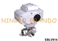 China L T Pattern 3 Way Stainless Steel Electric Actuator Ball Valve for sale