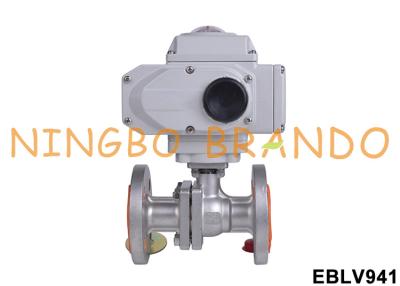 China Stainless Steel Flanged Electric Actuator Ball Valve 24VDC 220VAC for sale