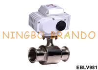 China Sanitary Stainless Steel Tri Clamp Electric Actuator Ball Valve for sale