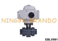 China 24VDC 220VAC UPVC CPVC PVC Electric Actuator Plastic Ball Valve for sale