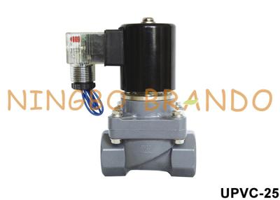 China 1'' DN25 UPVC CPVC Plastic Solenoid Valve Acid Alkali Anti-Corrosive for sale