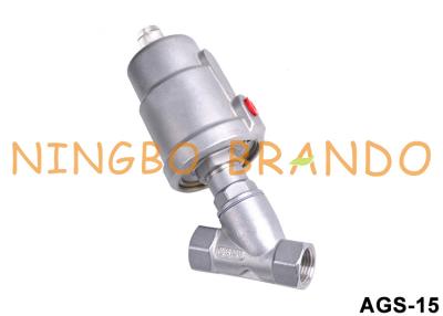 China 1/2'' DN15 Air Actuated Double Acting Pneumatic Angle Seat Valve for sale