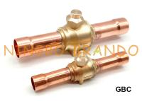 China GBC Series Danfoss Type Refrigeration Shut Off Ball Valve 1/4'' to 1 5/8'' for sale