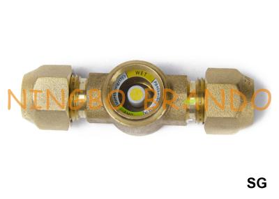 China SG Danfoss Type Refrigeration Sight Glass SGN SGI 1/4'' 3/8'' Flare ext x ext for sale