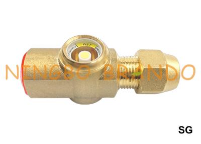 China SGN SGI Danfoss Type Refrigeration Sight Glass 1/4'' 3/8'' 1/2'' Flare int x ext for sale