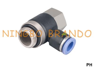 China PH G Threaded Pneumatic Hose Fittings Single Universal Elbow for sale
