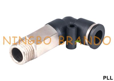 China 90 Degree PLL Pneumatic Hose Fittings Lengthened Elbow Male for sale