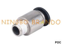 China POC Series Round Male Straight Pneumatic One Touch Fittings for sale