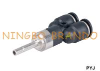 China PYJ Series Plug-In Y Type Plastic Pneumatic Hose Fittings 3 Way for sale