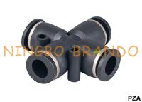 China PZA Union Cross Pneumatic Hose Fittings Push To Quick Connect for sale
