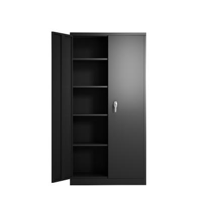 China Steel Storage Book Cupboard File Cabinet with 4 Adjustable Shelves for Home for sale