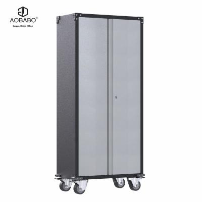 China 2 Door Large Steel Mobile Cabinet with Double Color High Stable Large Capacity with Anti-Rust and Anti Scratch Finish for sale