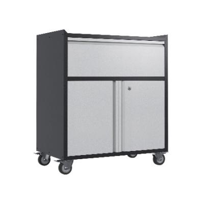 China Rolling Lockable Metal Storage Cabinet   with 1 Drawer and 2 Doors Office furniture for sale