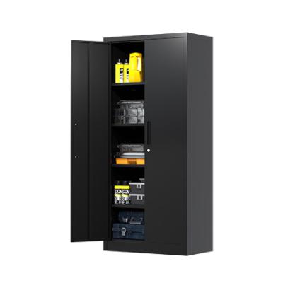 China Large Storage for Multiple Uses with Adjustable Shelves 1 Recessed Handle 2 Doors and Lockable 1800H*800W*400Dmm Cabinet for sale
