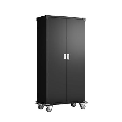 China modern steel filing metal cabinet  storage cabinet steel with doors and adjustable shelves for sale