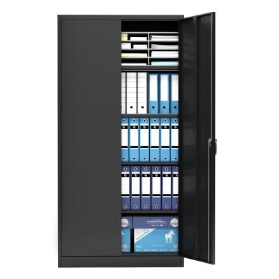China Steel Storage Office Cupboard Furniture With Lockable Door And Adjustable Shelves for sale