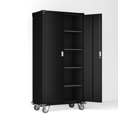China Heavy Duty Metal File Storage Cabinet With Door And Shelves for sale