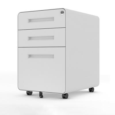 China Steelart metal 3 drawers are lockable mobile storage file cabinet with 5  casters for sale