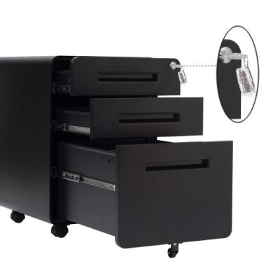China Mobile Filing Cabinet With Drawers Steel Metal File Drawer Cabinet Storage Metal Pedestal Cupboard With Drawers for sale