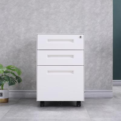 China Commercial File Cabinet With Wheels 3 Drawer Mobile File Cabinet for sale