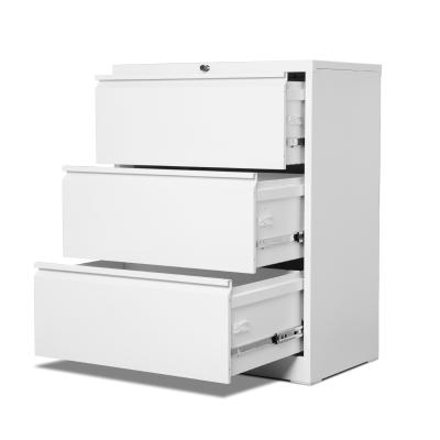 China Metal office use 3 lockable  drawer lateral storage file cabinet for sale