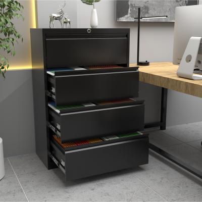 China lateral file cabinet office furniture 4 layer lateral file cabinet 4 drawer metal file cabinet for sale