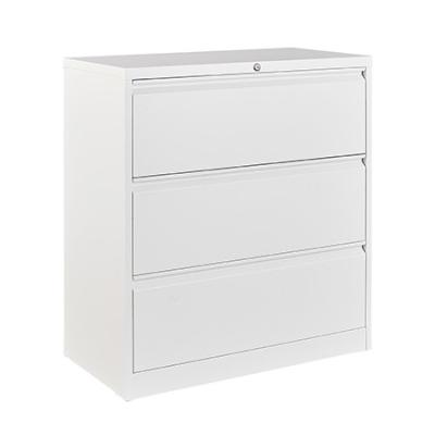 China White Lateral File Cabinet with Lock,3 Drawer Lateral Filing Cabinet for Home Office for sale