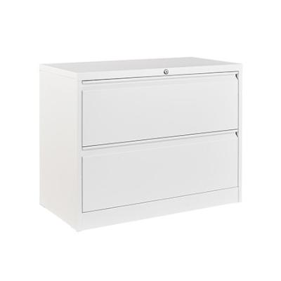 China 2 Drawer steel Lateral File Cabinet with Anti-tilt Mechanism Storage Filing Cabinet for Home Office White for sale