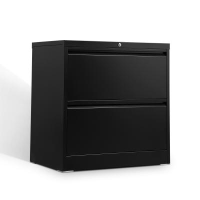 China Metal 0 screw style lateral file storage cabinet with 2 lockable drawer for sale