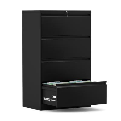 China Metal  4 lockable drawer fast assemble lateral file storage cabinet for office for sale