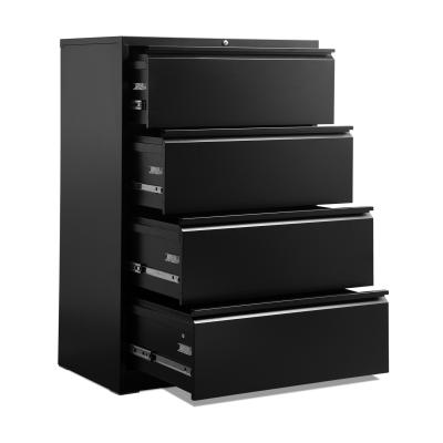 China Modern design office used metal lateral file cabinet with 4 drawers for sale