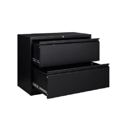 China Metal  2 lockable drawer folding style lateral file storage cabinet for office for sale